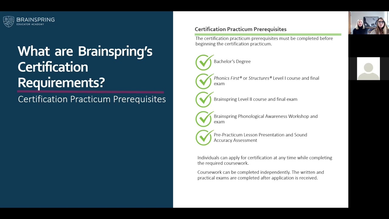 Brainspring Basics Webinar Series: OGDS Certification - YouTube