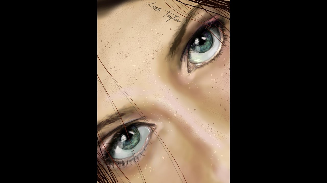 Digital eye drawing with PicsArt #wdpeyes - YouTube