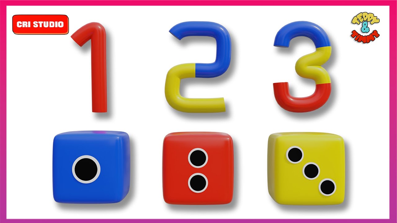 123 Numbers for Kids | Learn Counting from 1 To 10 | 1234 Number Names ...