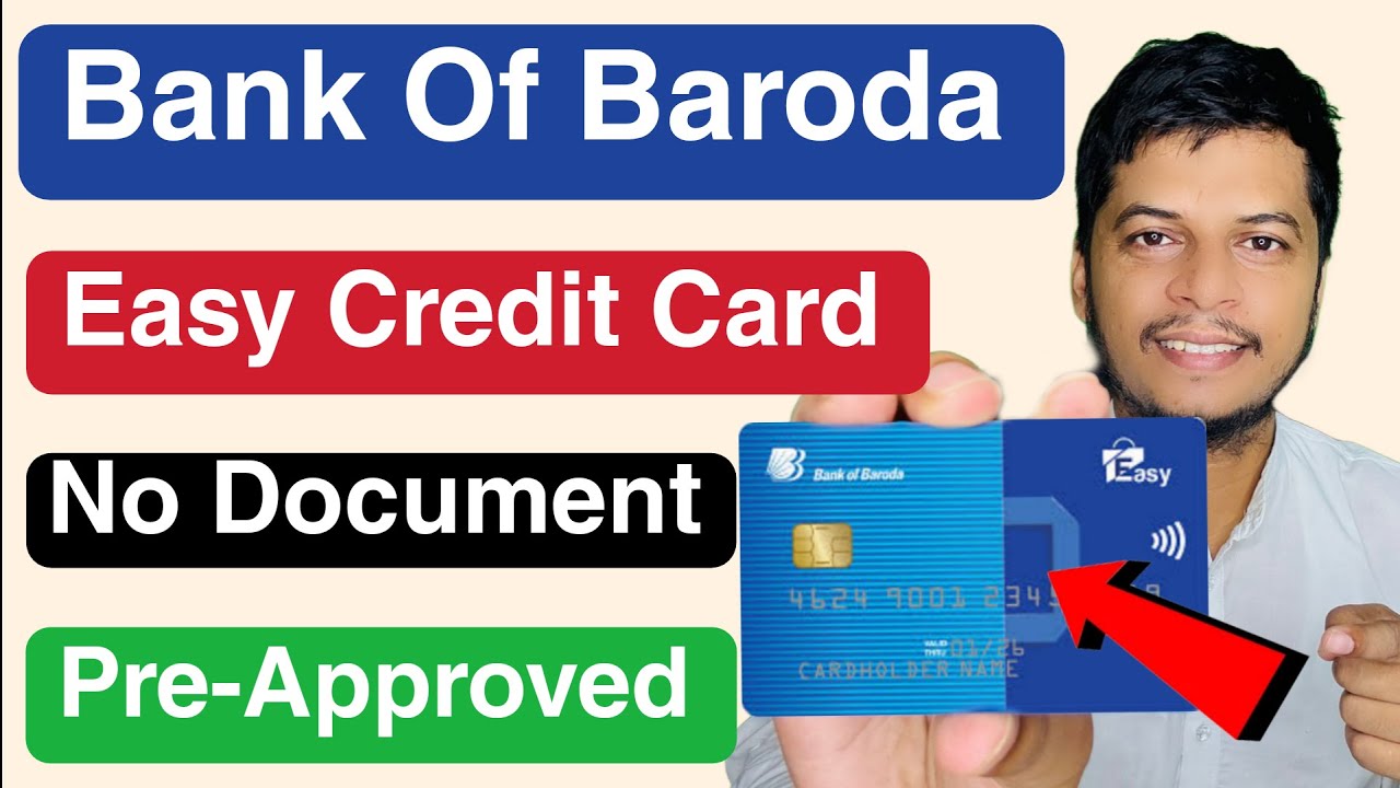 Bank of Baroda Easy Credit Card Online Apply | BOB Easy Credit Card ...
