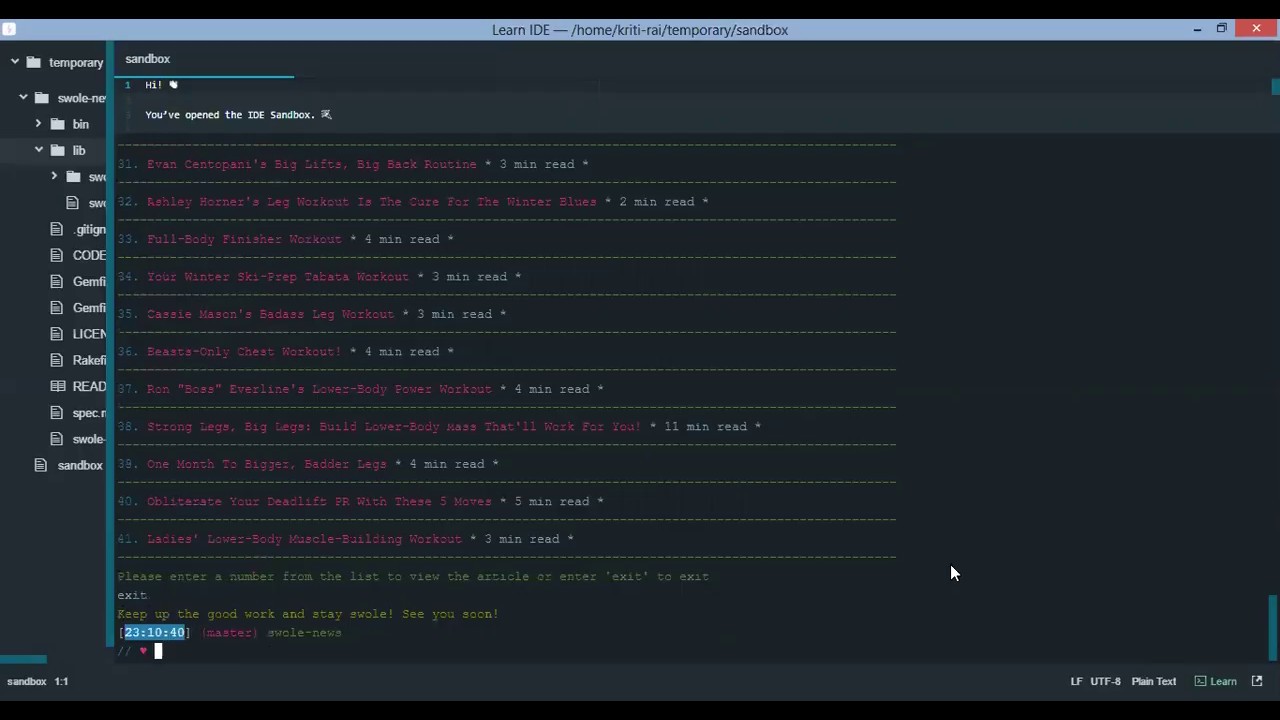 My first CLI gem walkthrough - YouTube