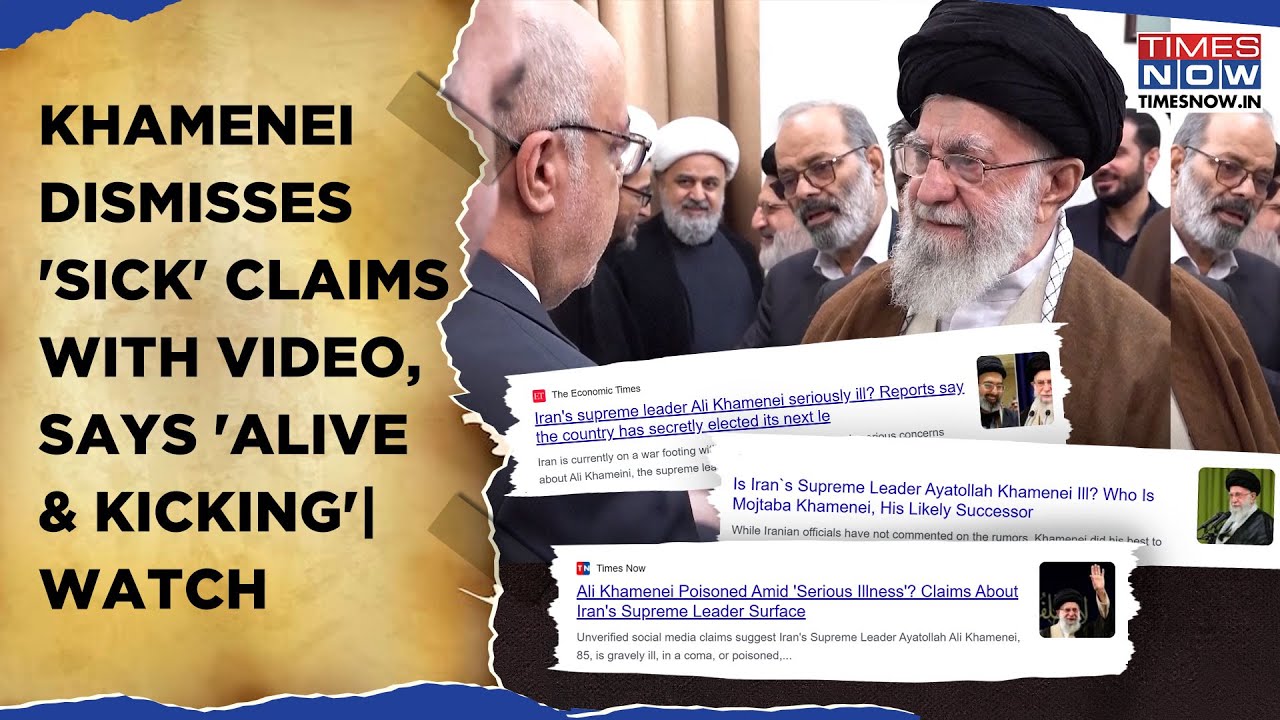 Khamenei 'Alive & Kicking'? Iran's Supreme Leader Dismisses 'Coma ...
