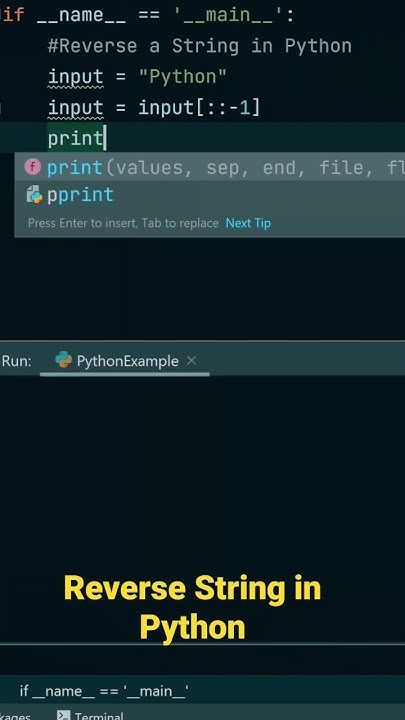 Reverse String in Python #python #String #pythontricks - YouTube