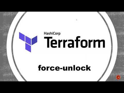 force-unlock in terraform - YouTube