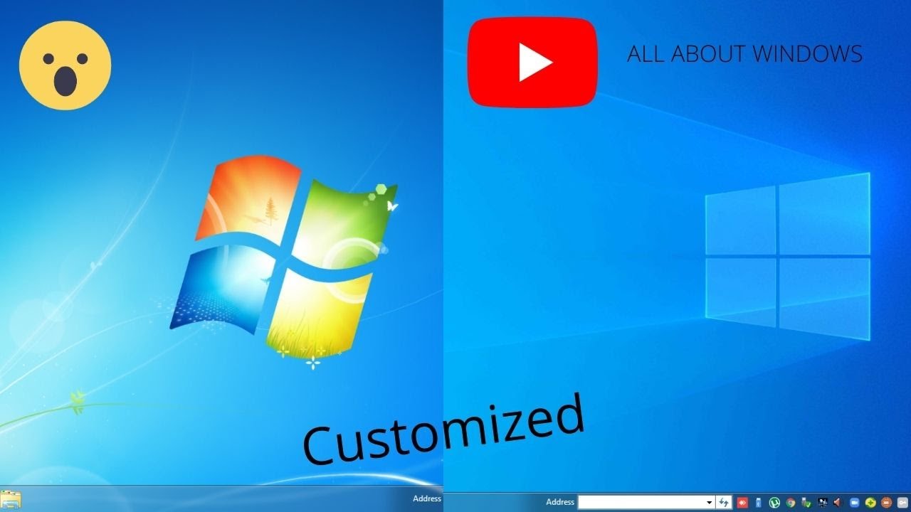 How to customize your windows 7 to look like windows 10 !! - YouTube