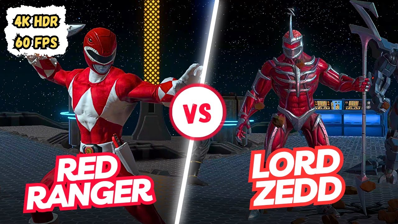 [4K] Red Ranger Vs Lord Zedd | Power Rangers - YouTube