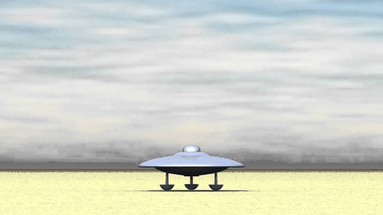 Flying Saucer Animation Test - YouTube