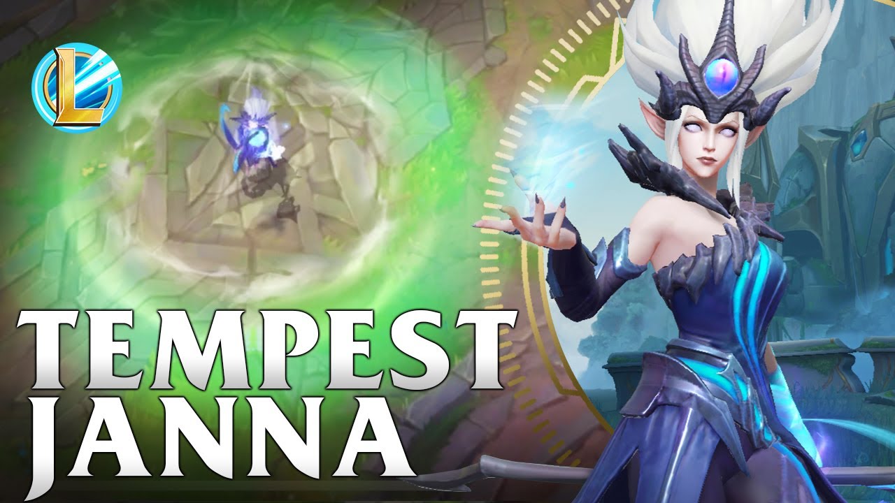 Tempest Janna Skin Spotlight - WILD RIFT - YouTube