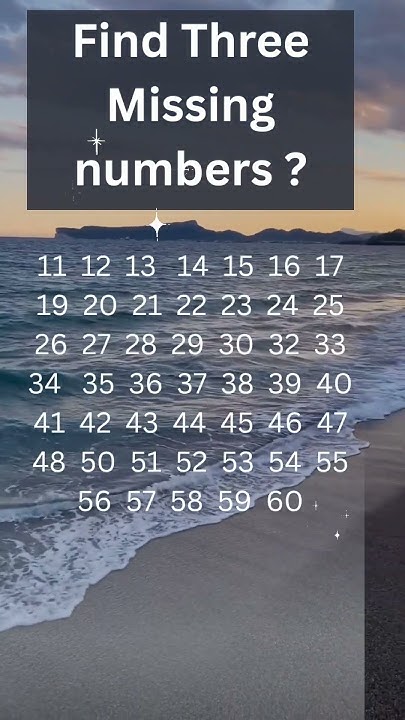 Find Three Missing numbers | Decode The Puzzle – Brain Teasers, Logic Riddles & Math Challenges ...
