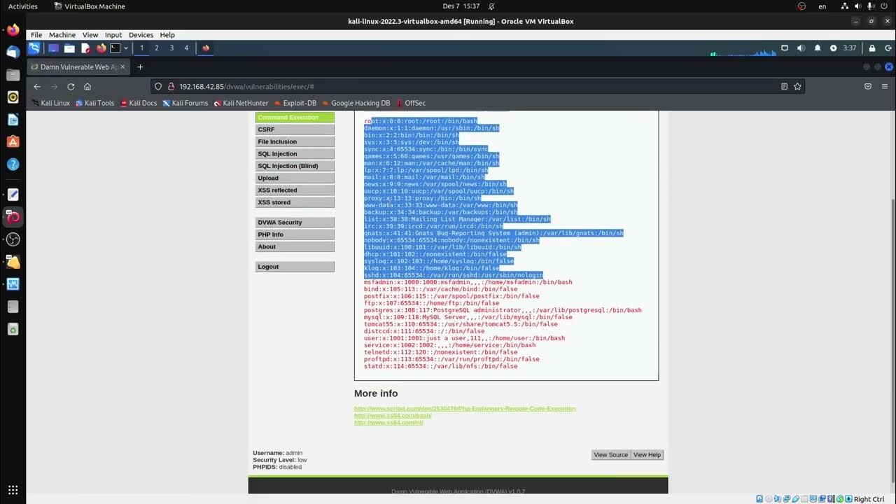 Vulnerability Command Injection | Web Hacking - YouTube