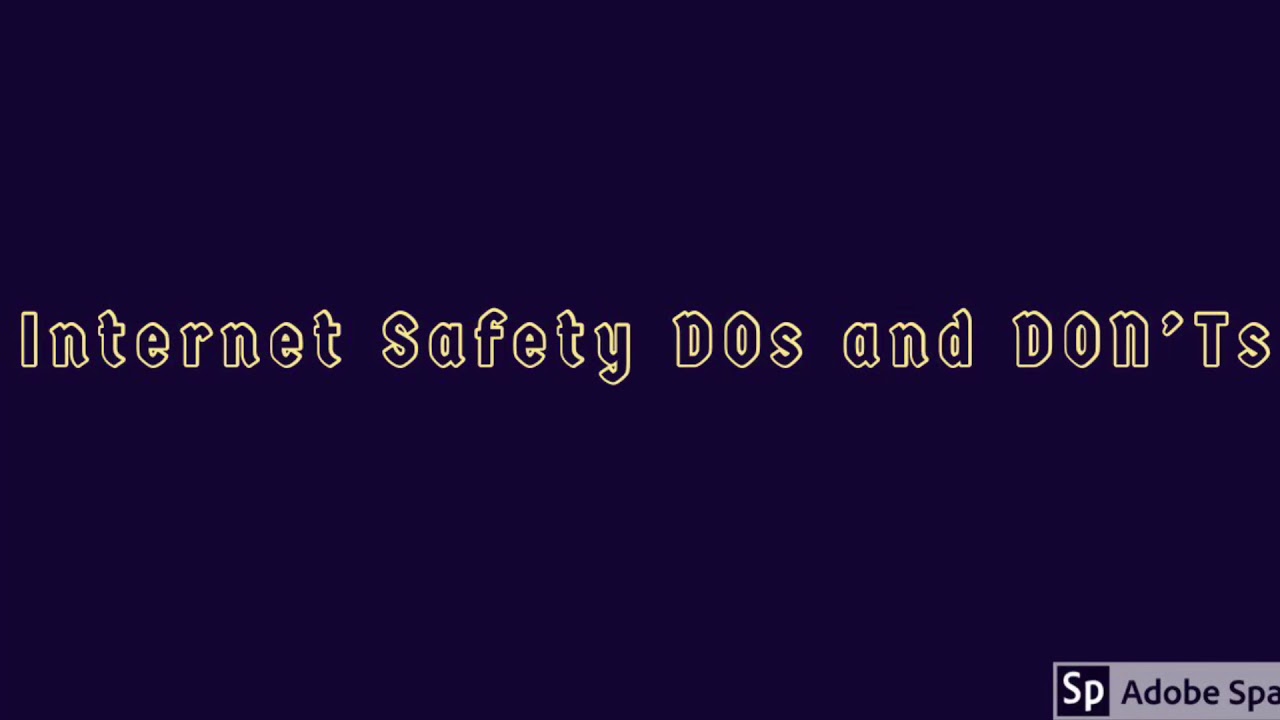 Internet Safety Week DOs and DONTs || BCCNS MOJO || - YouTube