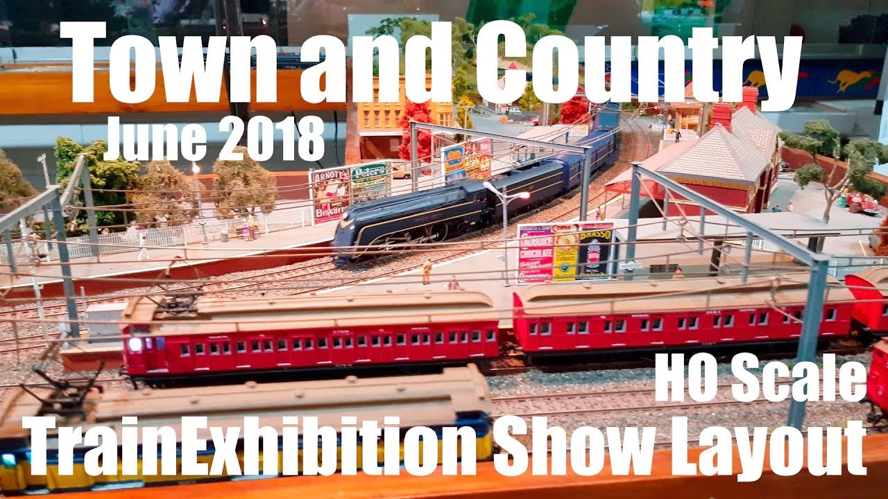 TOWN AND COUNTRY HO SCALE TRAIN EXHIBITION LAYOUT - YouTube