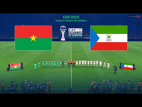 Burkina Faso vs Guinée Équatoriale - Coupe d'Afrique des Nations 2025 CAN | Match complet | PES