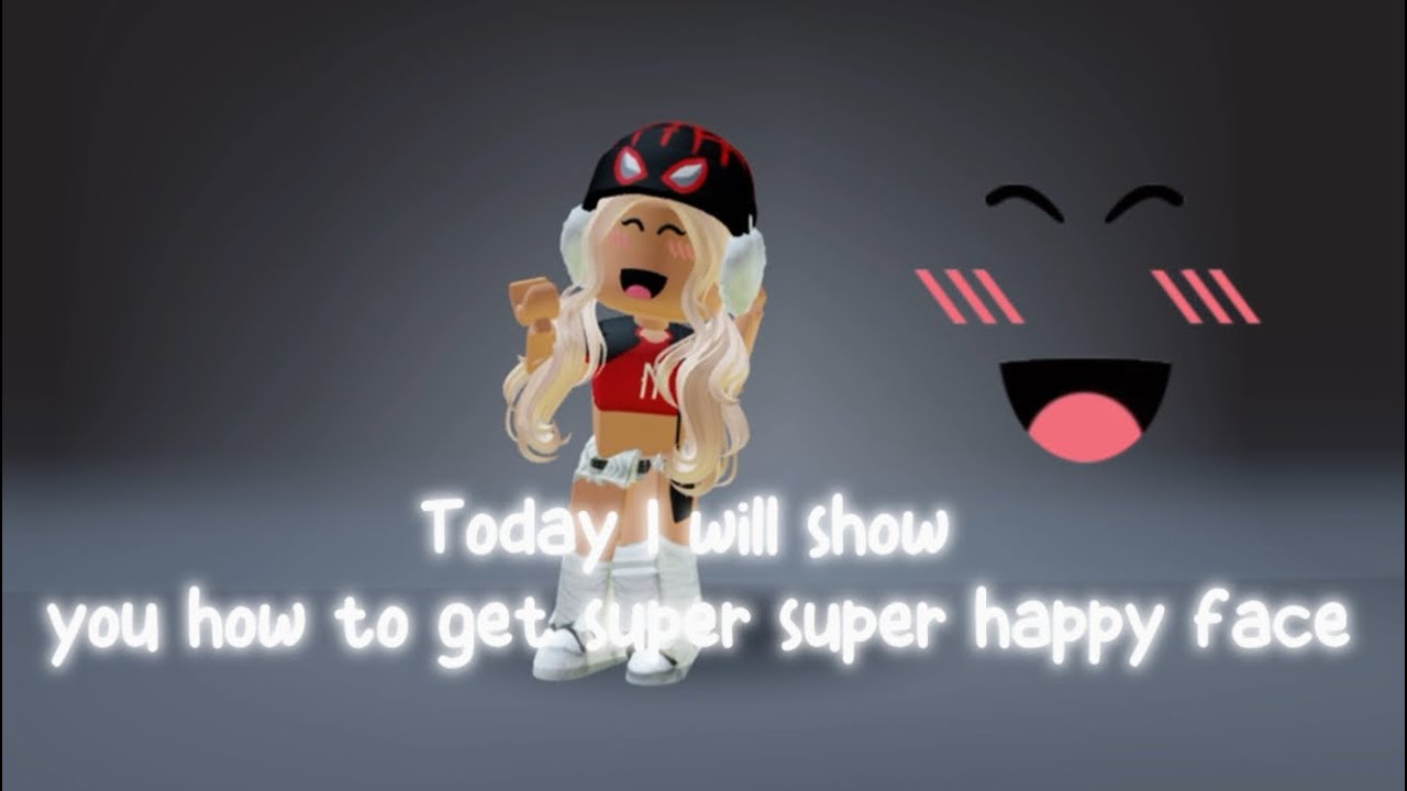 Super super happy face for under 200 robux!!! - YouTube