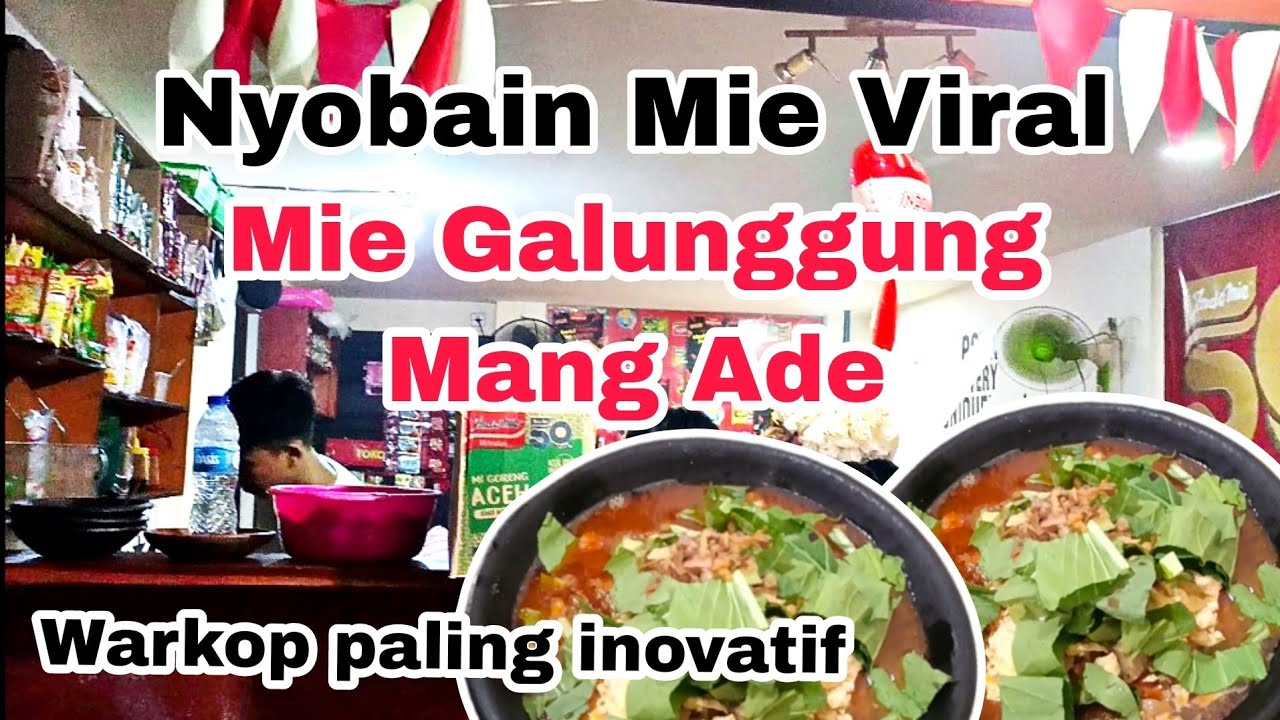 REVIEW WARKOP MANG ADE - MIE GALUNGGUNG GAK ADA LAWAN!!! - YouTube