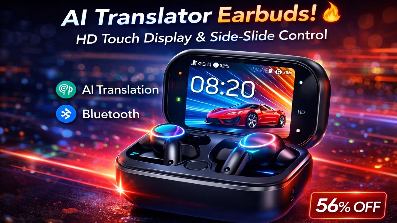 HTC NE48 Earbuds Review 2026 | AI Translator, HD Touch Display & Side ...