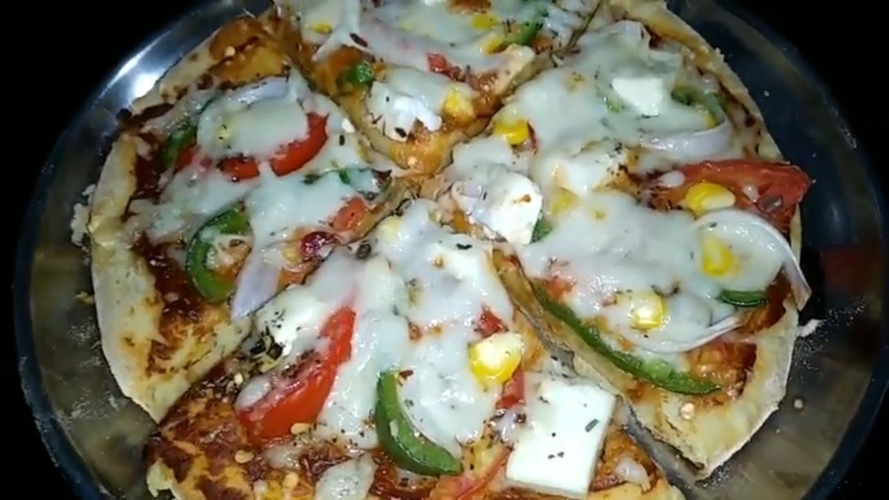 Pizza Recipe !! Kadhai Pizza !! Pizza without oven !!Kadhai Pizza ...