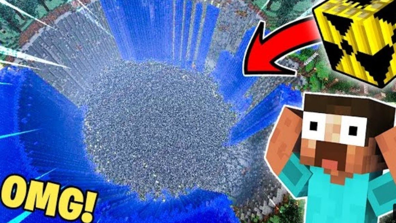 Minecraft world largest explosion !! 50000 TNT | | exploded ?? - YouTube