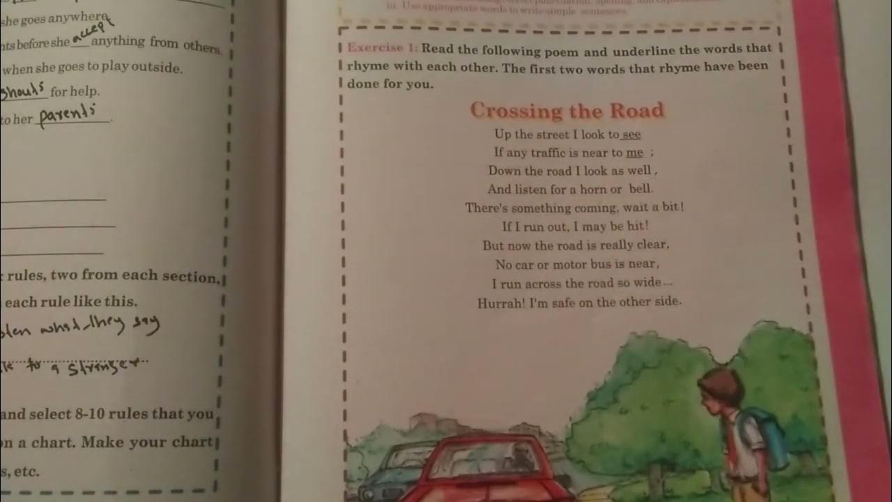 Sindh Text | Class 4 | English | Unit 2.3 | Crossing the Road | Reading ...