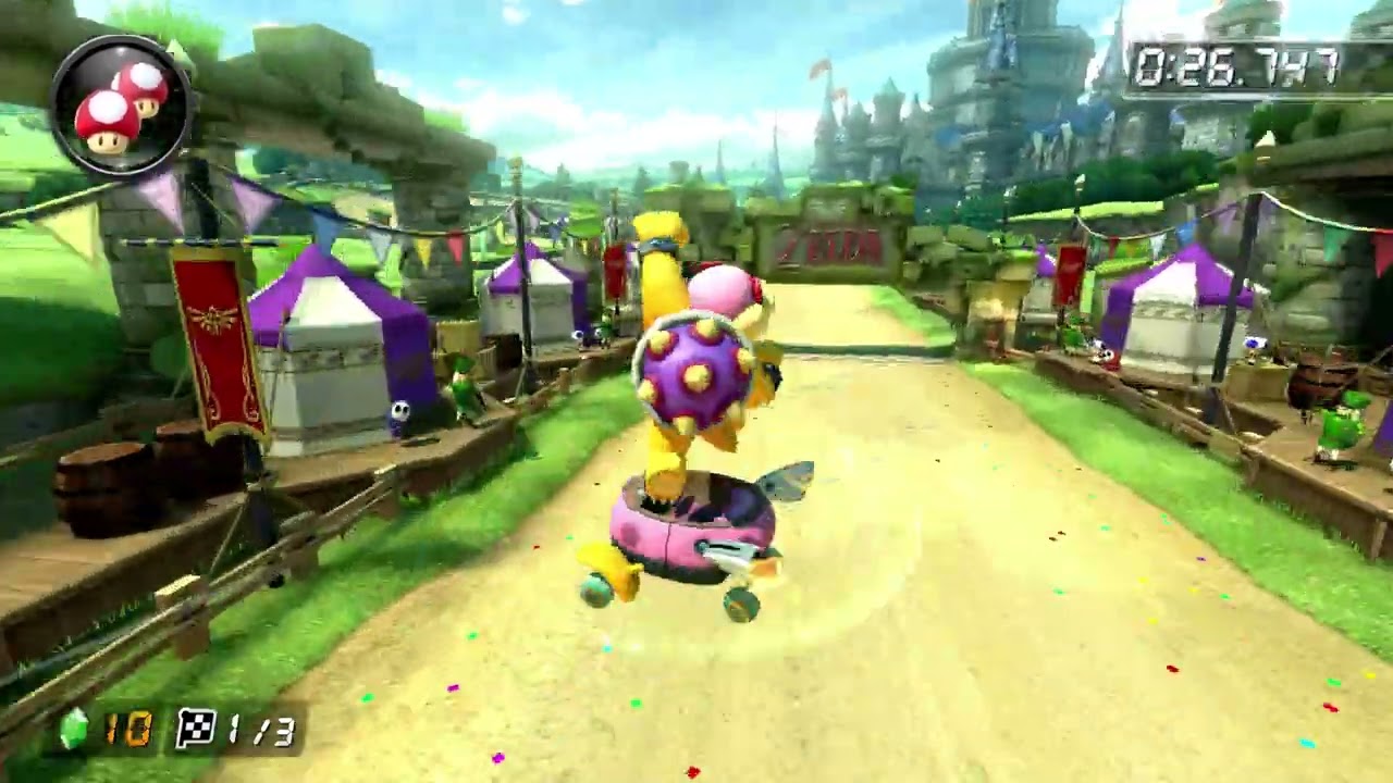Hyrule Circuit [200cc] - 1:20.487 - dër★JenZua (Mario Kart 8 Deluxe ...