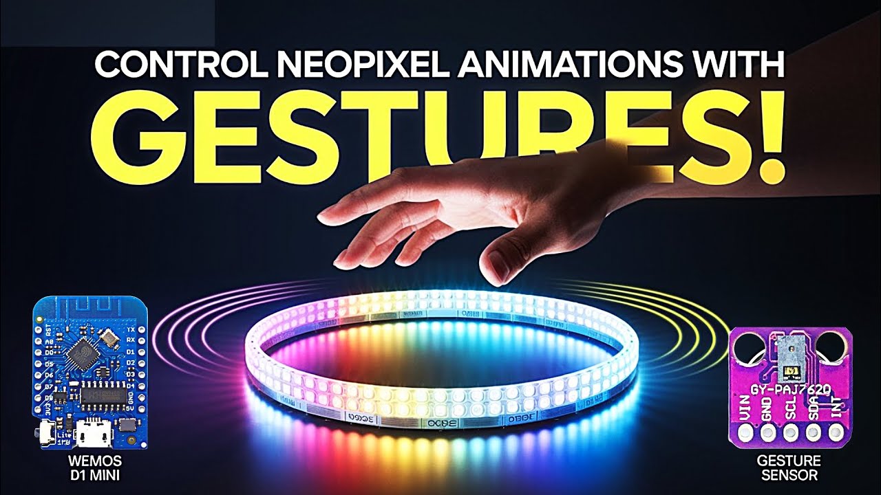 BUILD Your Own Hand Gesture-Controlled LED Ring! - YouTube