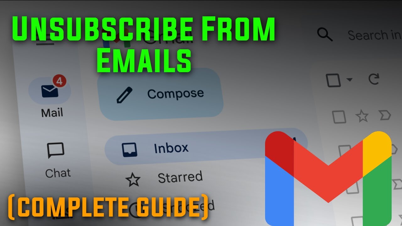 How To Unsubscribe From Emails In Gmail - Complete Guide - YouTube