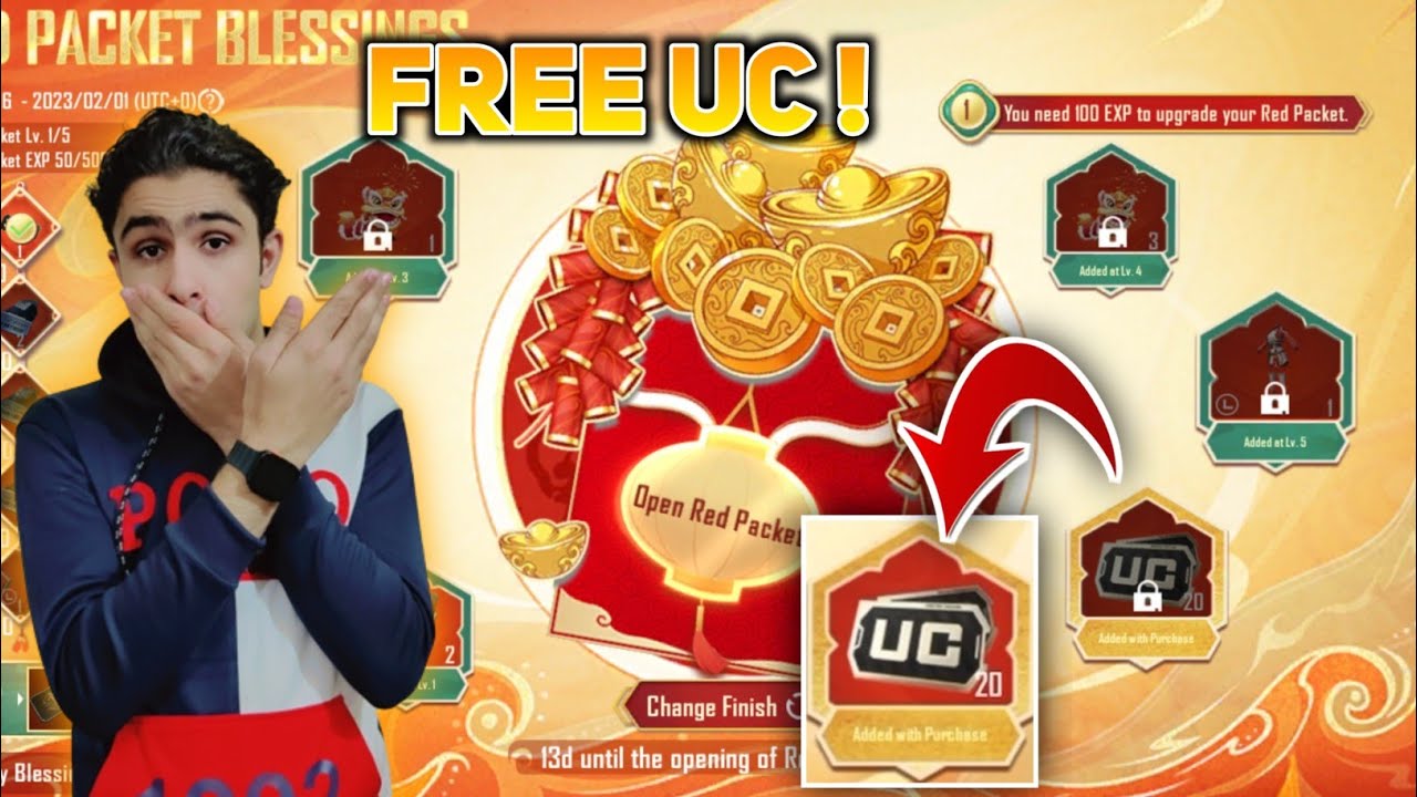 Free Uc For Everyone 🔥 Red Packet Blessings Event Free Uc || Collect 20 ...