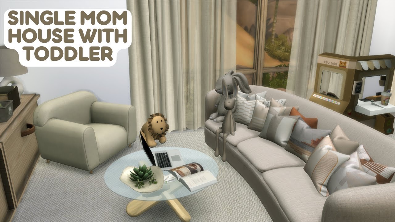 SINGLE MOM HOUSE WITH TODDLER | THE SIMS 4 | SPEED BUILD | DL + CC ...
