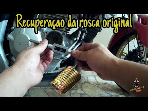 Como recuperar rosca espanada do motor - YouTube