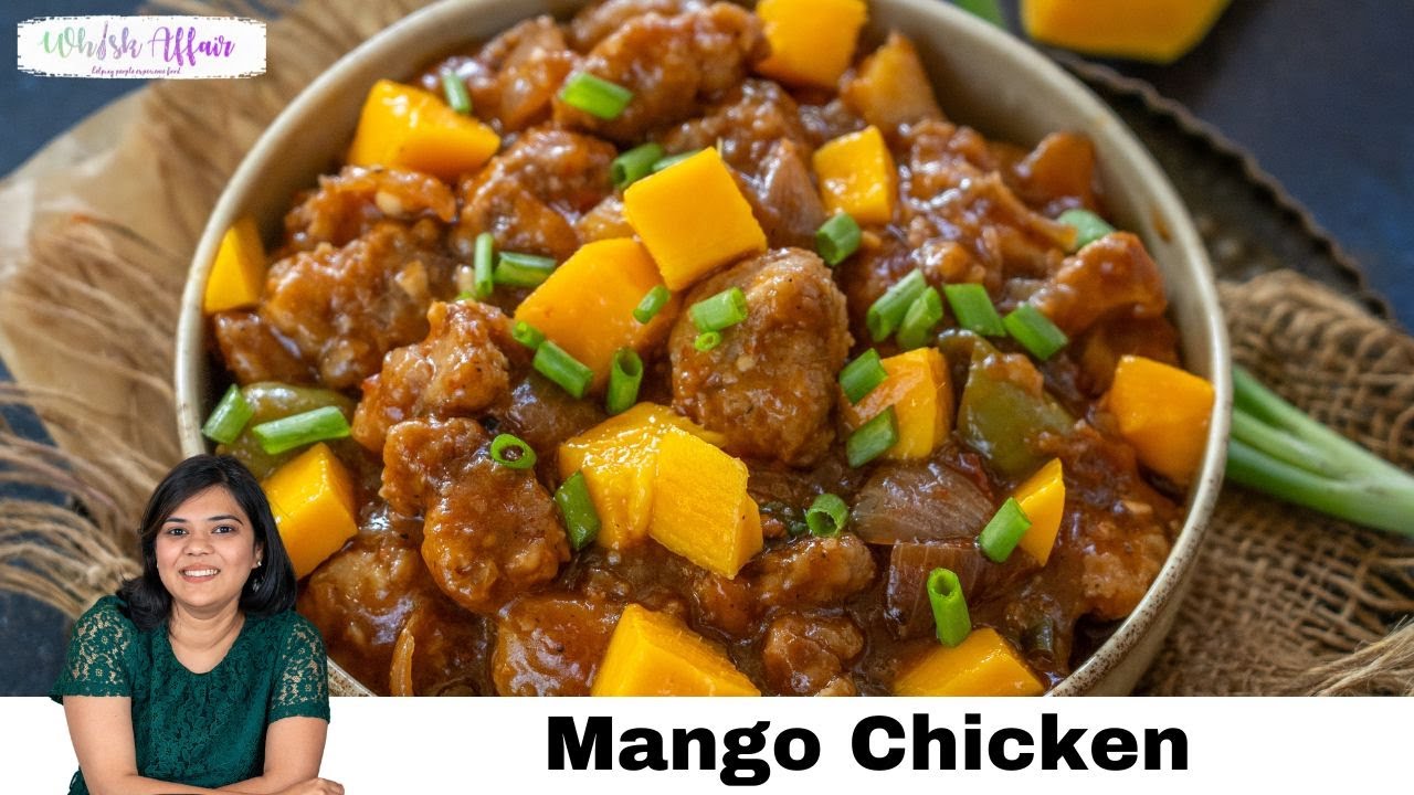 Easy Chinese Mango Chicken Stir Fry Recipe - YouTube