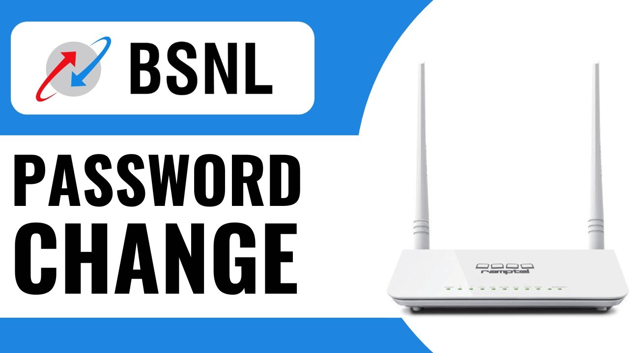 How to Change Wifi Password on BSNL Router - Full Guide (2024) - YouTube