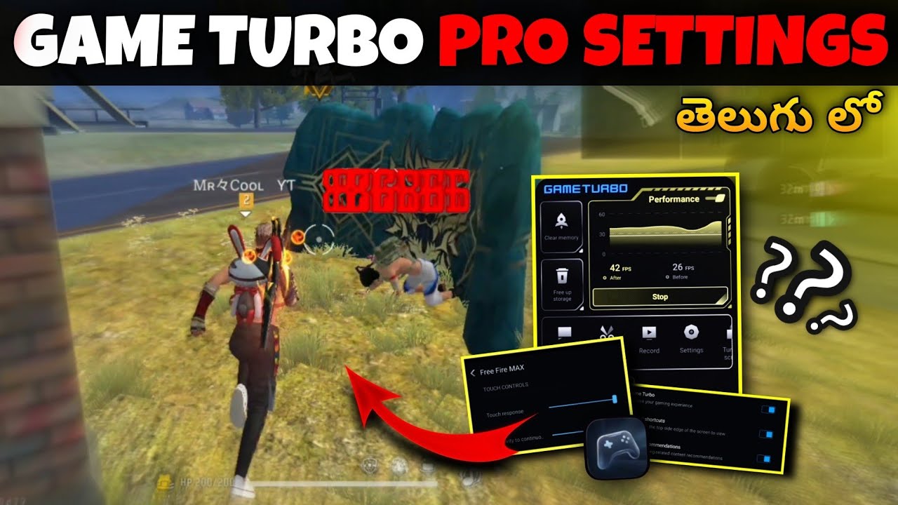 Game turbo settings free fire telugu | freefire pro settings telugu ...