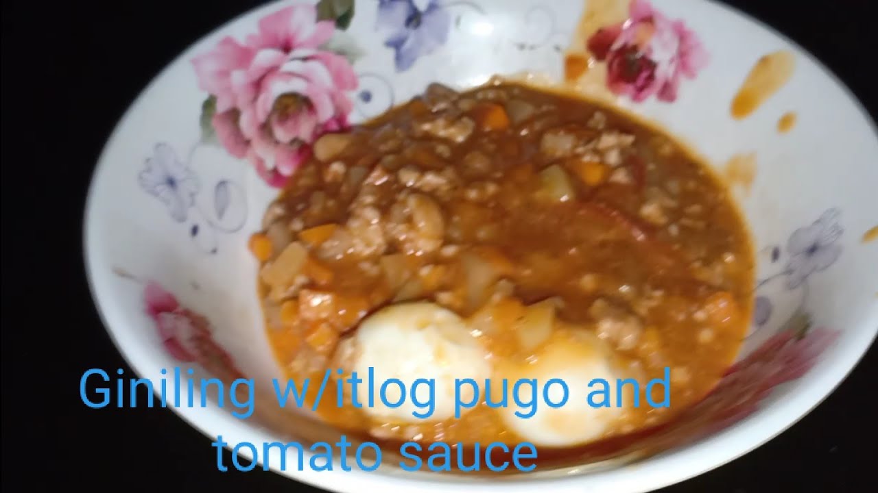 First vlog (Giniling w/itlog pugo with tomato sauce) - YouTube