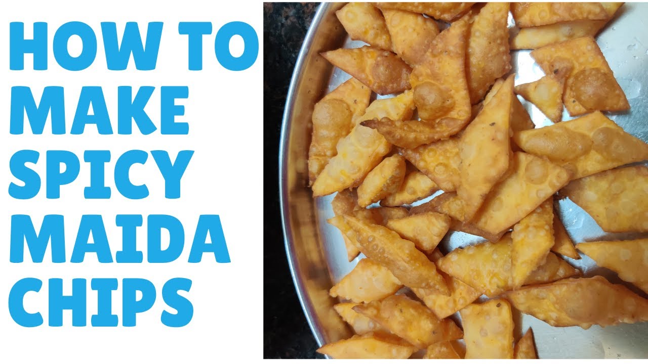how to make spicy maida chips|maida snacks|diamond chips|snacks recipe ...