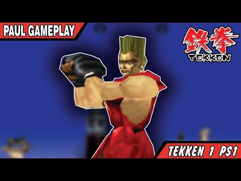 Tekken 1 PS1 - Paul  GamePlay