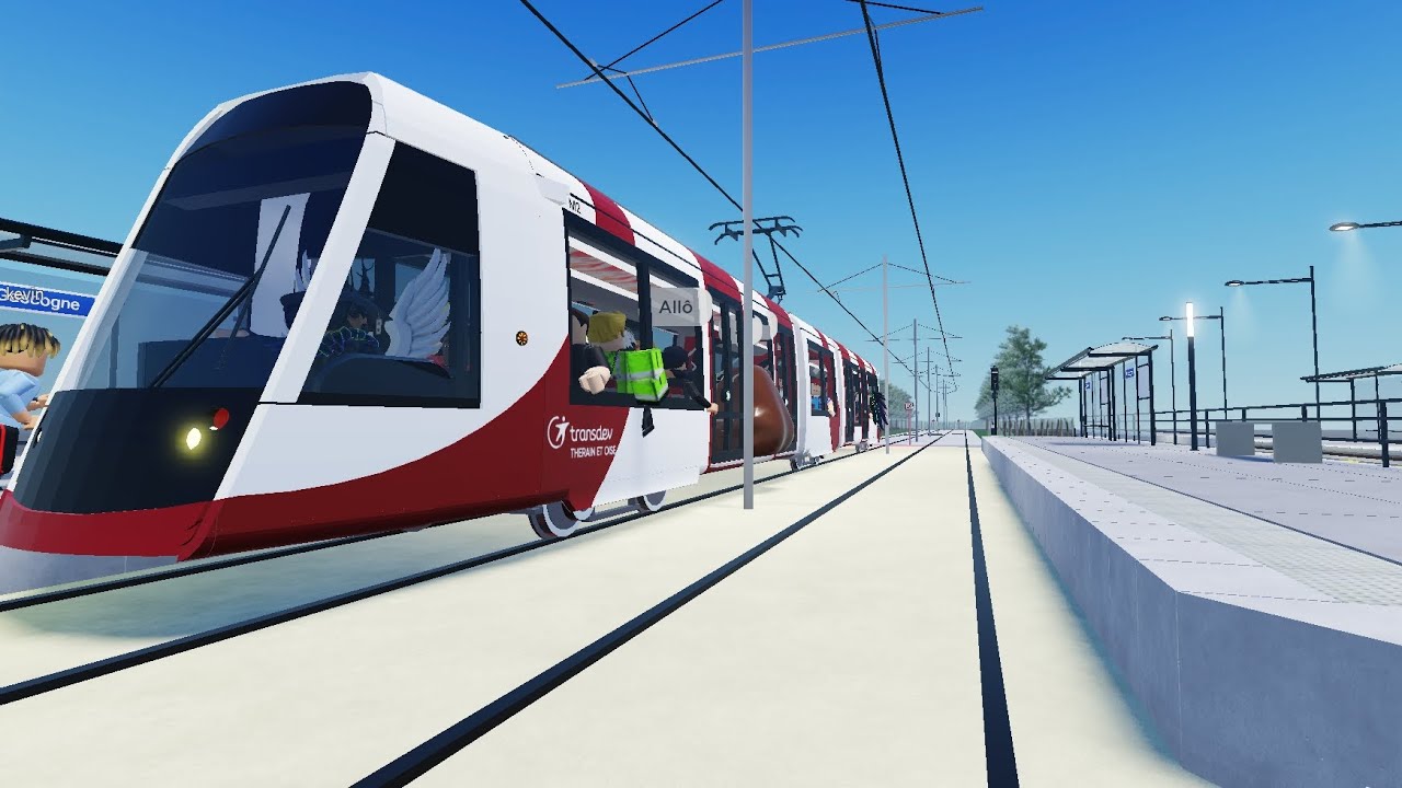 Voyage sur le Tram T3 | Transdev Roblox - YouTube