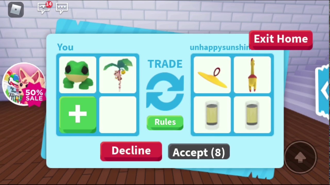 Colour Trading Challenge ~ Adopt Me - YouTube