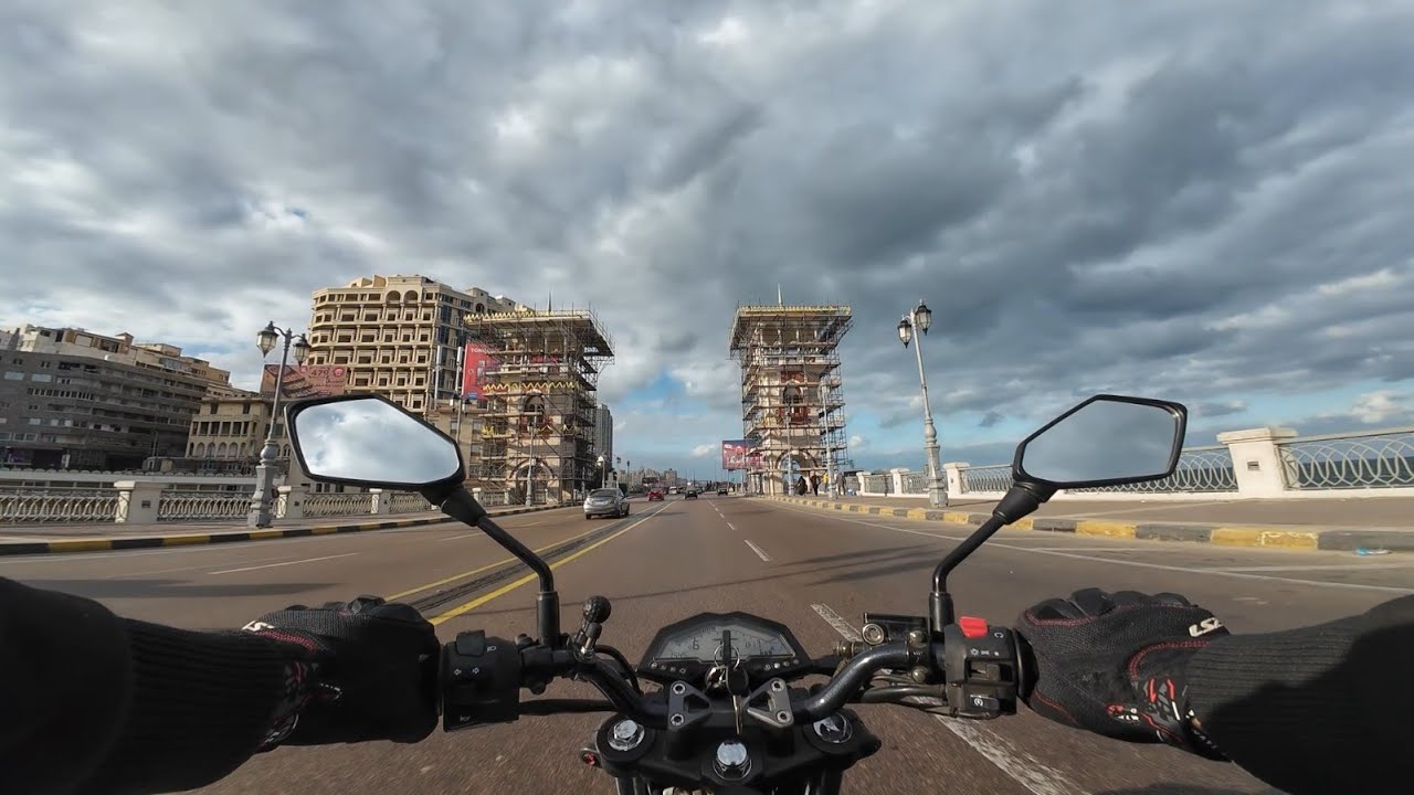 جولة عالبحر في أجواء الإسكندرية الشتوية SYM NHX 180 - YouTube