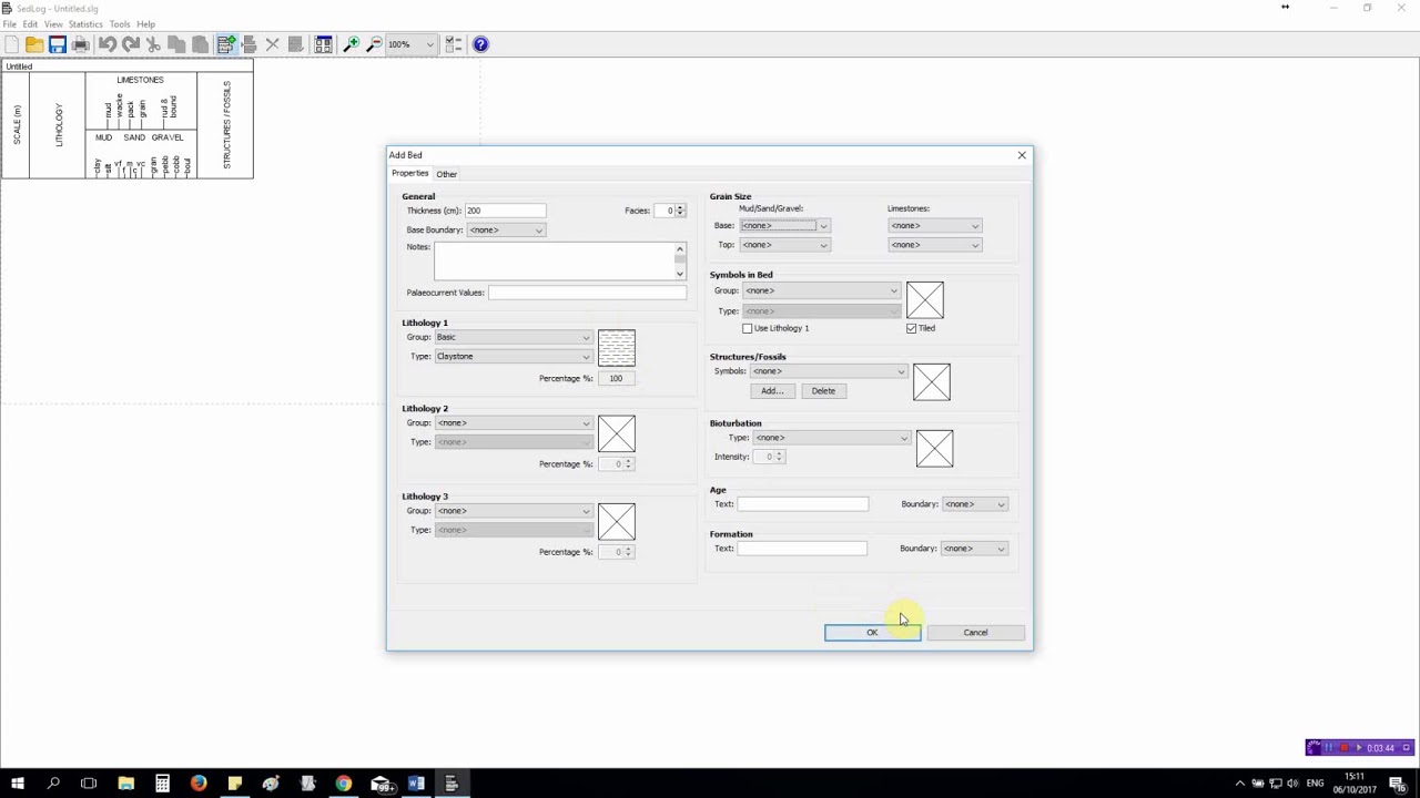 Perfiles geologicos sedlog - YouTube