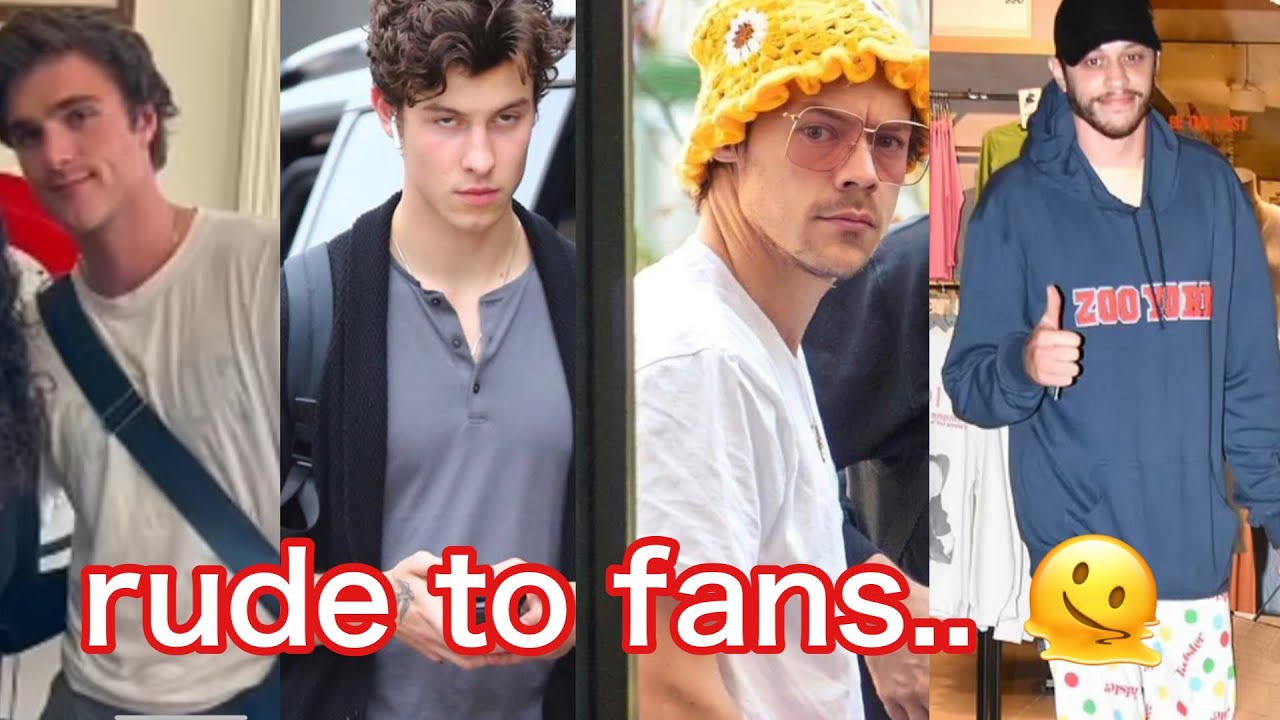 Celebs being RUDE to fans! (Harry Styles, Shawn Mendes, etc) - YouTube