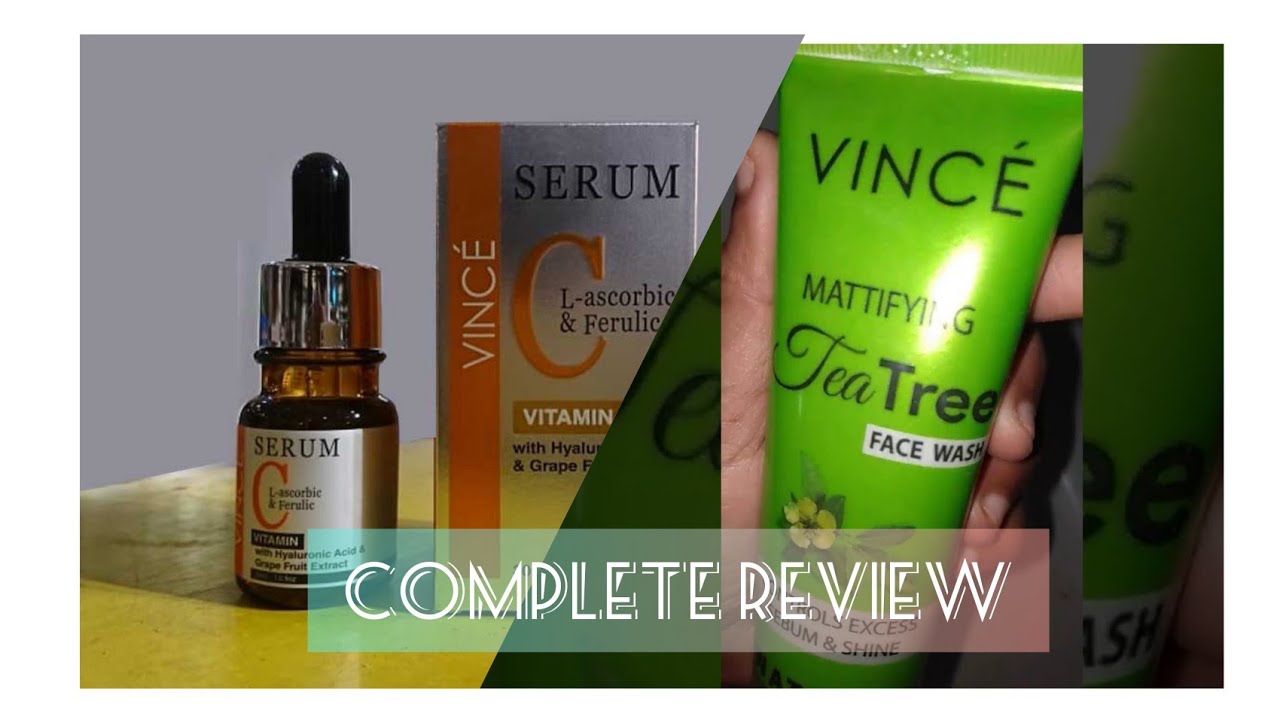 Vince Vitamin C Serum and tea tree face wash review | vtamin c benefits ...