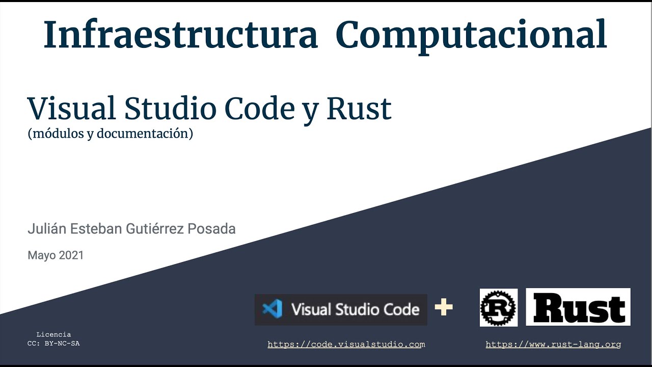 04 InfraComp VisualStudioCode Módulos Rust y Doc - YouTube