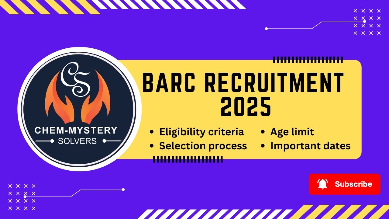 BARC Recruitment 2025|Complete information #barc #chemistry #barc2025 # ...