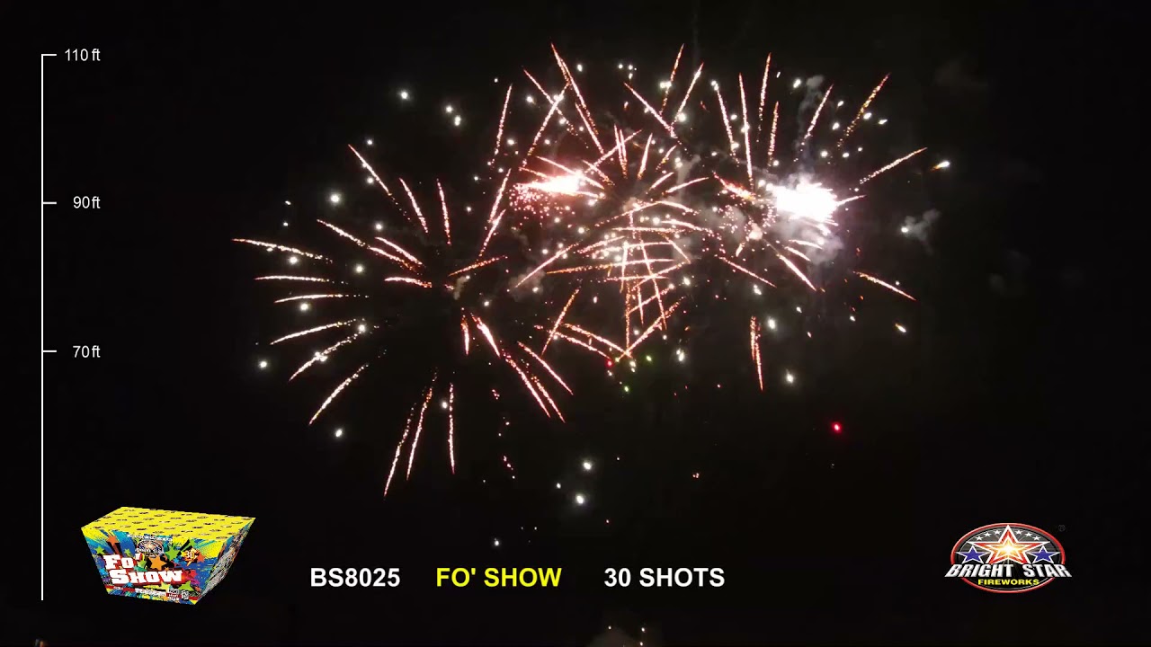 1.4G FIREWORKS: FO'SHOW 30 SHOT BS8025 - YouTube