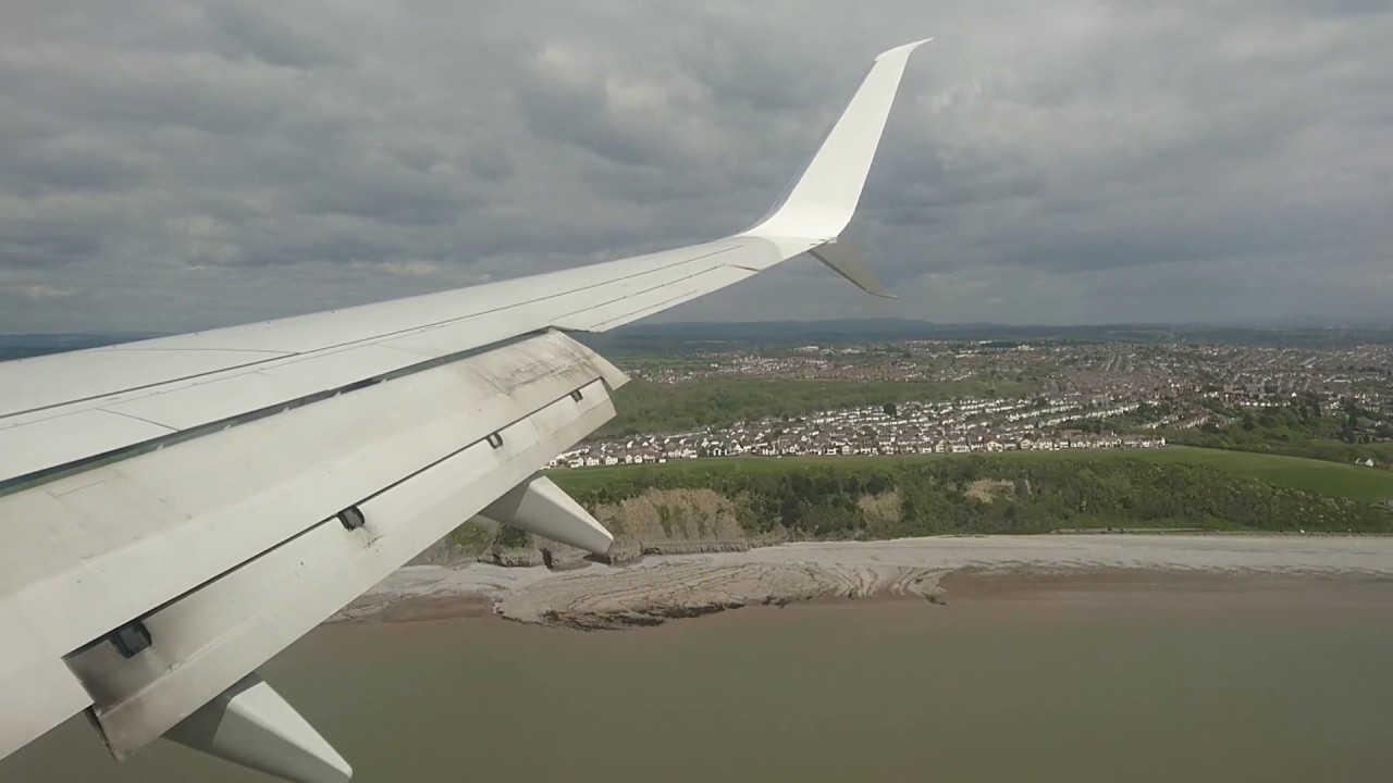 Cardiff Airport Bumpy Landing, ASL Airlines 737-800, HD - YouTube