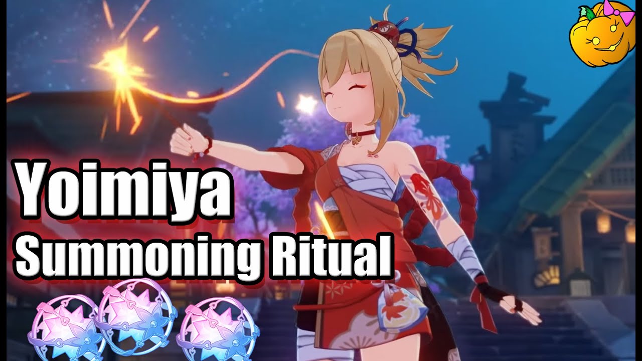 Yoimiya Summoning Ritual - Wishing for the pretty fireworks girl ...