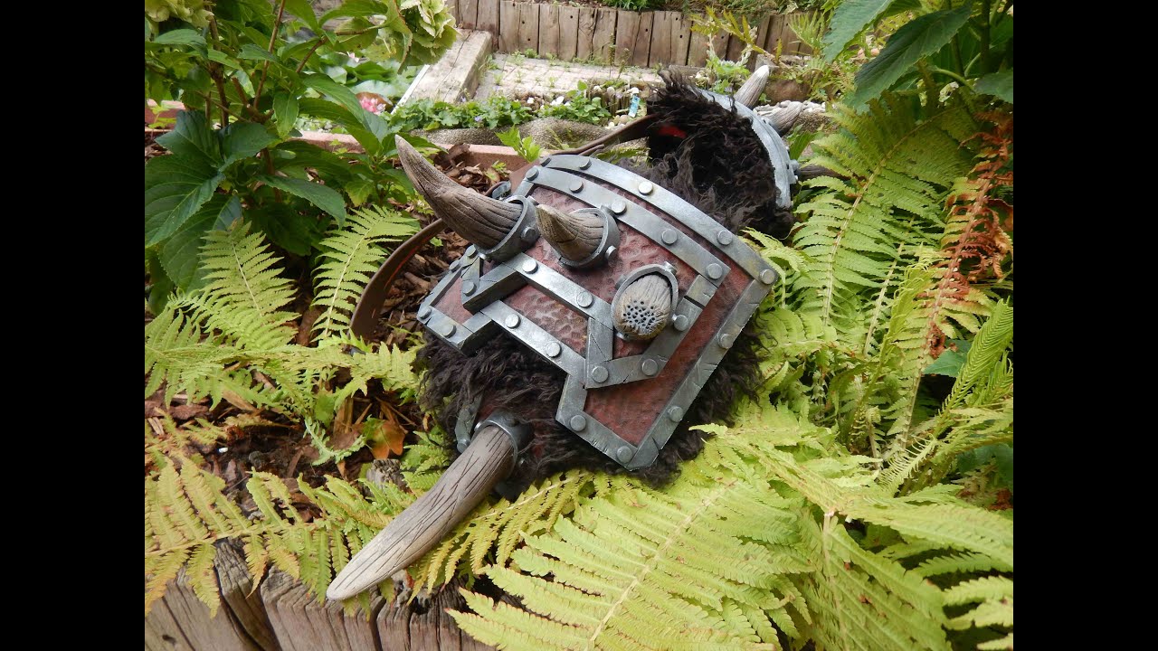 Making of orc shoulder armor from EVA foam - YouTube