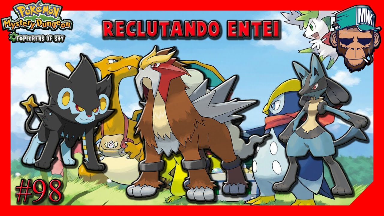 Pokémon Mundo Misterioso Exploradores del Cielo#98 Reclutando a Entei ...
