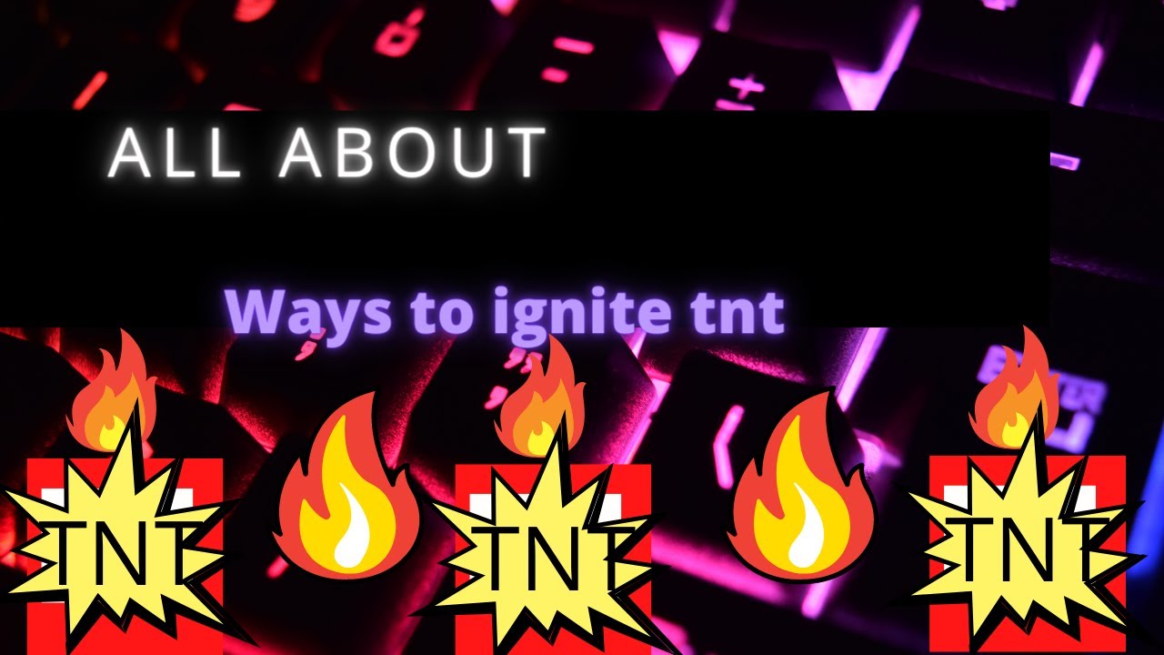 Minecraft how to tutorial on different ways to ignite tnt - YouTube