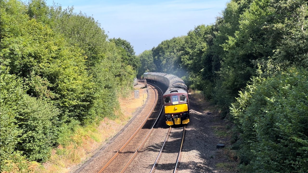 33025 & 33029 passes Basingstoke with the Pathfinders “The Dorset Coast ...